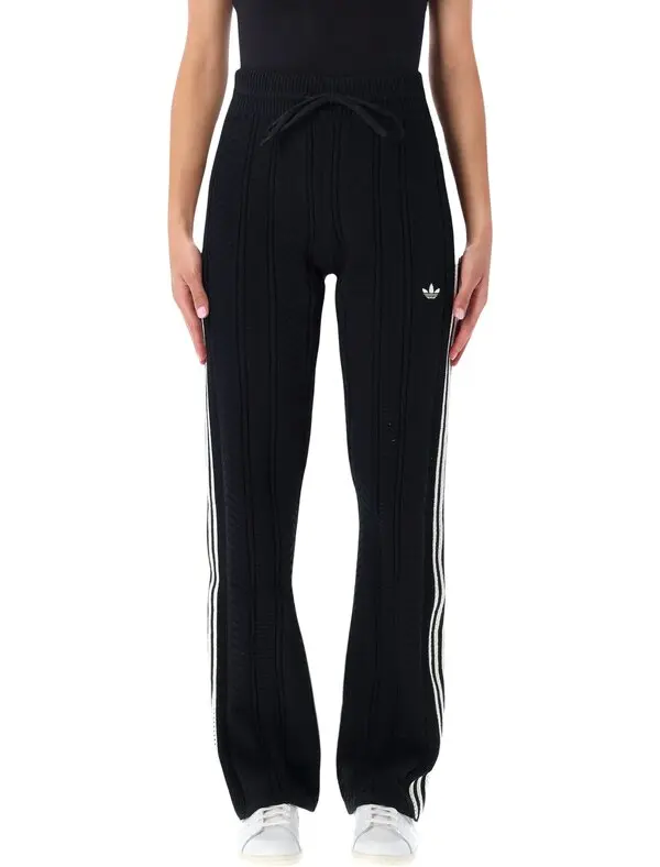 ADIDAS ORIGINALS Knit Wide-leg Track Pants - Nero