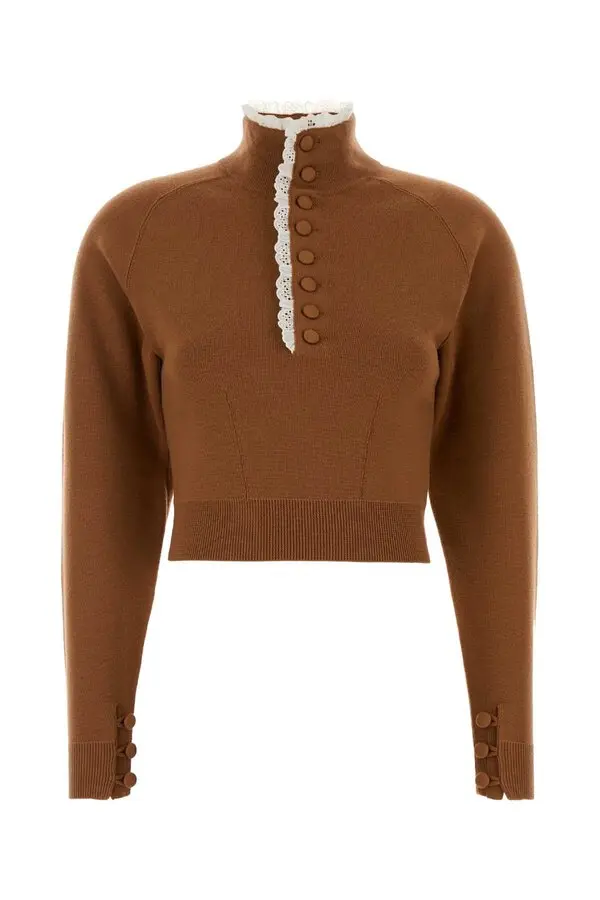 Chloé Wool Sweater - Camel