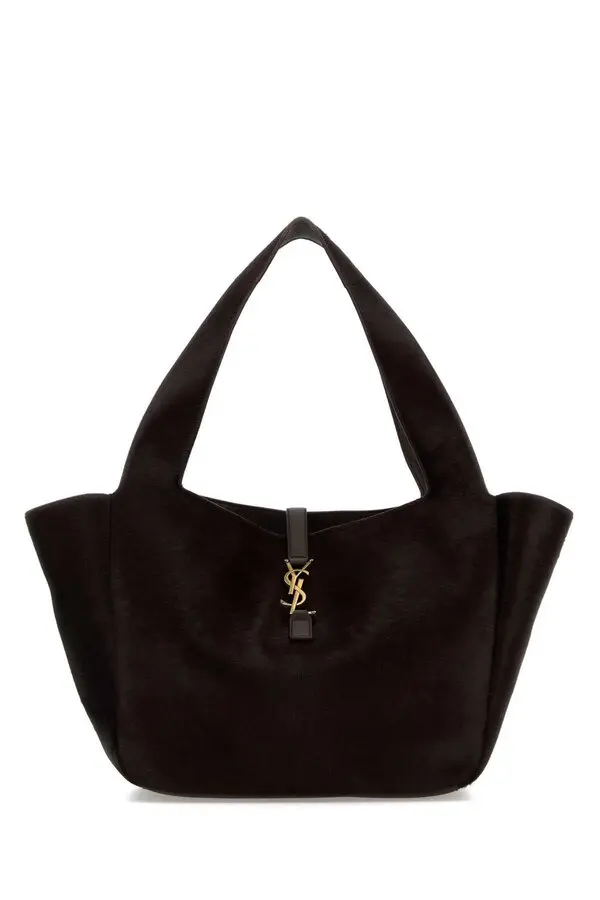 Saint Laurent 5 To 7 Mini Leather Shopping Handbag - Brown