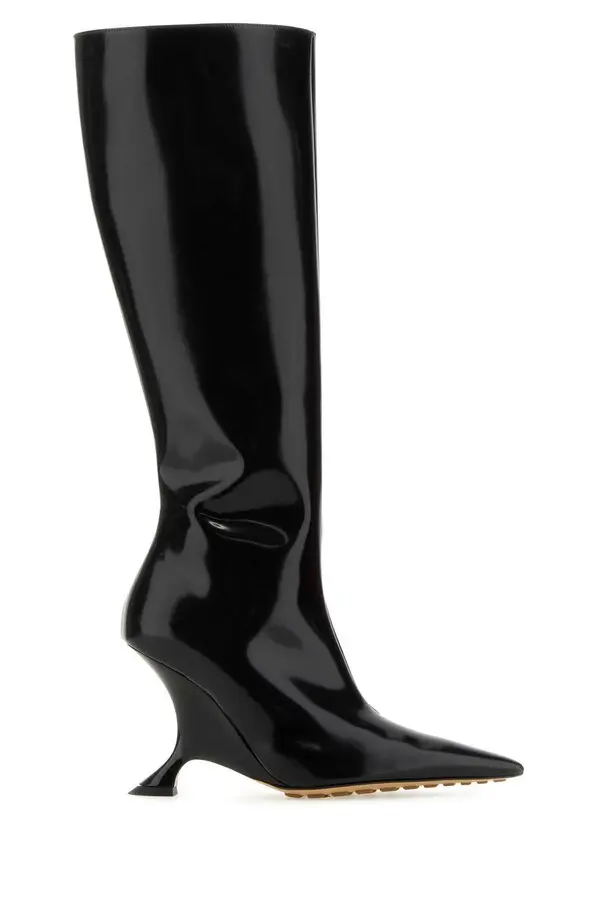Bottega Veneta Leather Rocket Boots With 9 Cm Heel