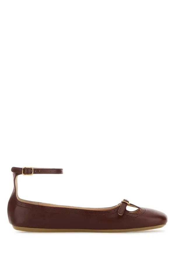Chloé Misty Leather Ballerina Flats