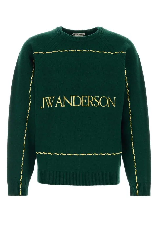 JW Anderson 100% Wool Crew Neck Sweater