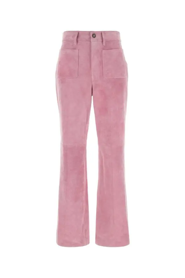 Chloé Lamb Suede Flare Pants