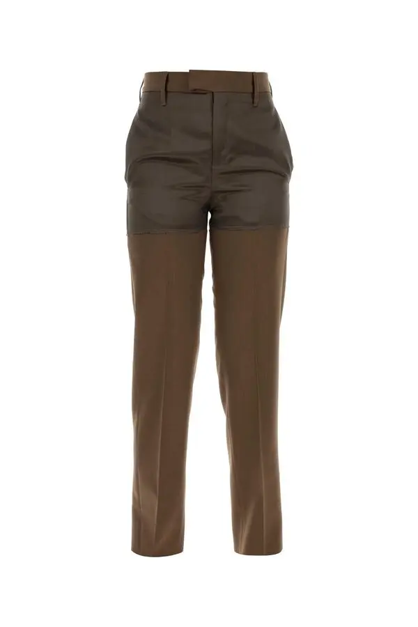 MAISON MARGIELA Wool-blend Straight Pants