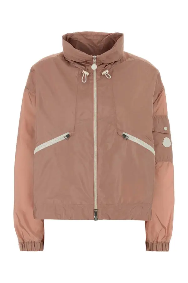 Moncler Nylon Marmacy Windbreaker Jacket - Pink