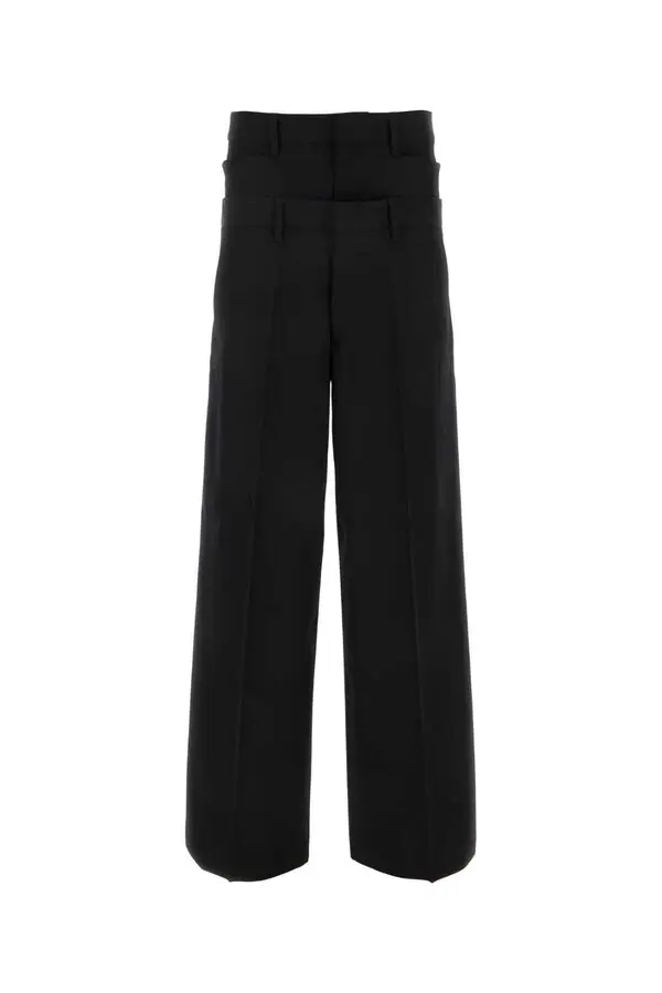 Dsquared2 Tailored Wide Leg Trousers - Black