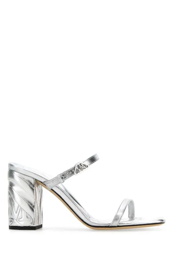 Alexander McQueen Leather Seal Flat Sandals