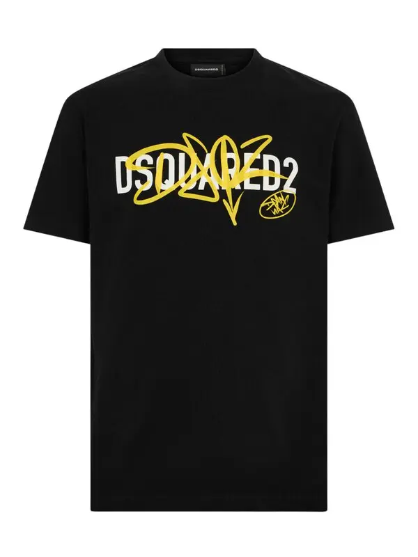 Dsquared2 Graphic Print Crew Neck T-shirt