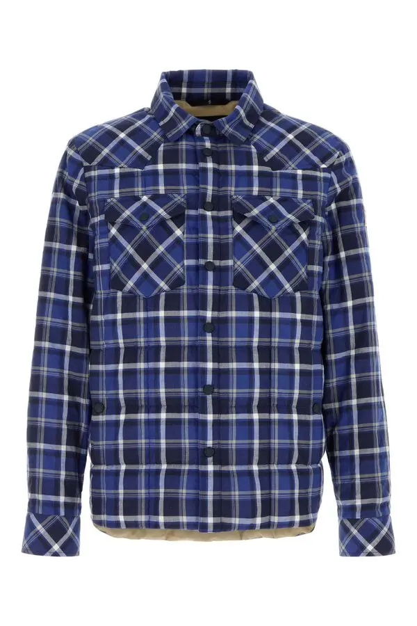 Moncler Embroidered Stretch Cotton Shirt
