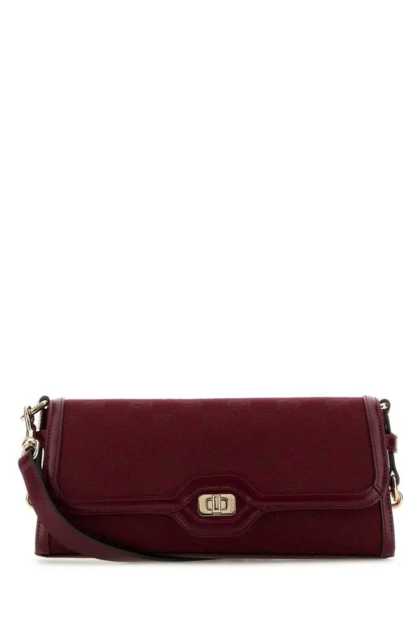 Gucci Small Gg Fabric Shoulder Handbag - Red
