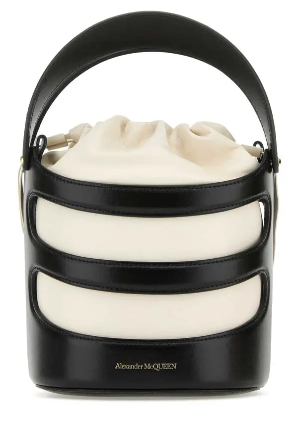 Alexander McQueen Two-tone Leather Rise Bucket Handbag - Multicoloured