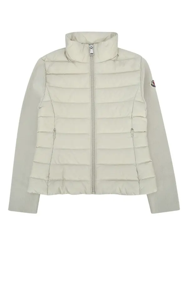 MONCLER JR Wool-blend Cardigan With Collared Front