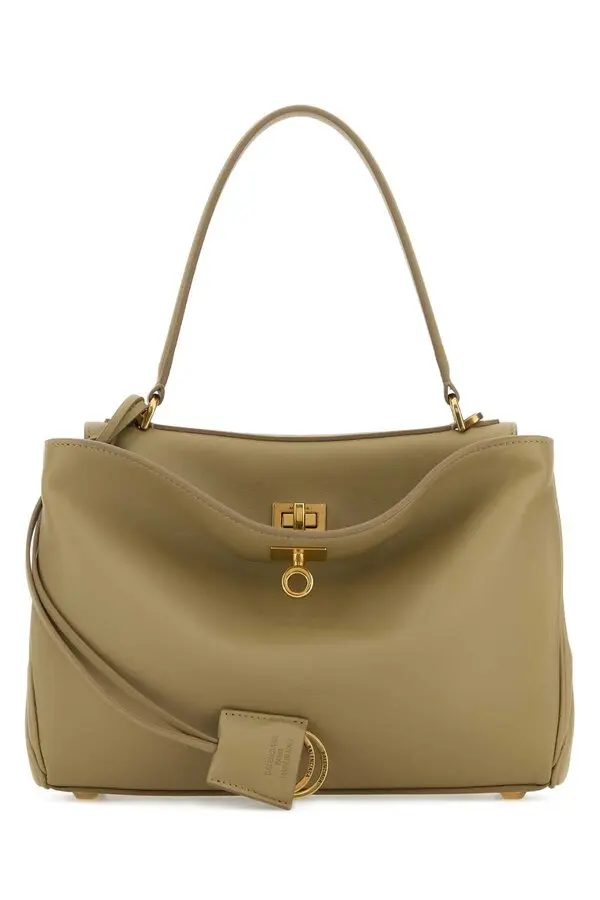 Balenciaga Sage Leather Small Rodeo Handbag Mini - Green