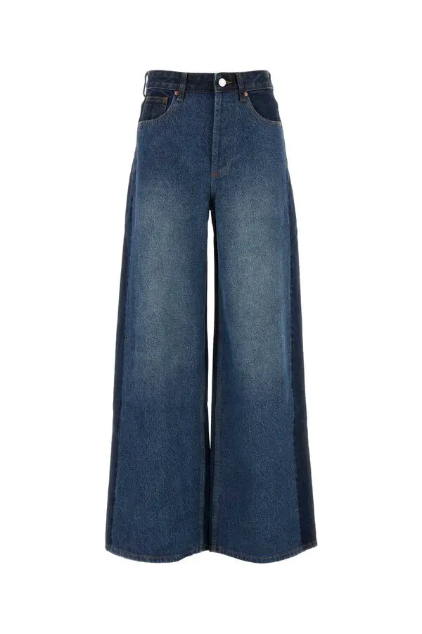 Camilla And Marc Palma Wide-leg Panelled Denim Jeans