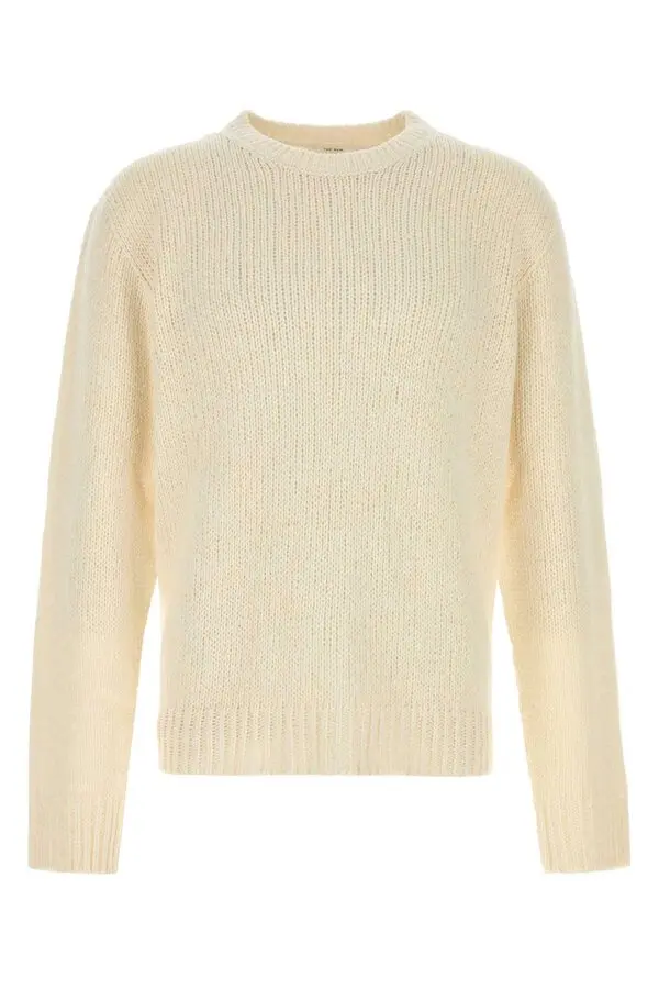 THE ROW Laing Silk Knit Crewneck Sweater