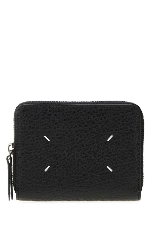 MAISON MARGIELA 13 Cm Leather Wallet Silver-tone Hardware