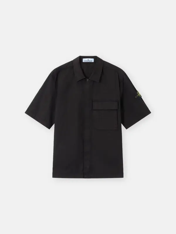 Stone Island Short-sleeve Utility Button-up Shirt