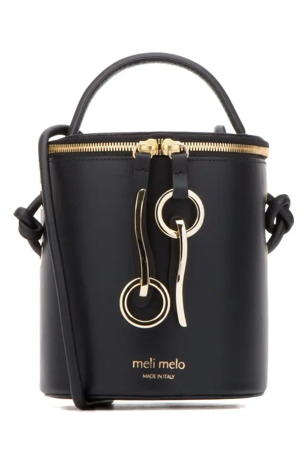 Meli Melo Leather Handbag - Black