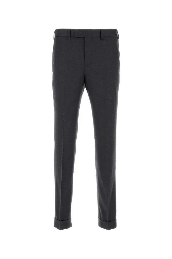 PT TORINO Dark Wash Stretch Wool Trousers
