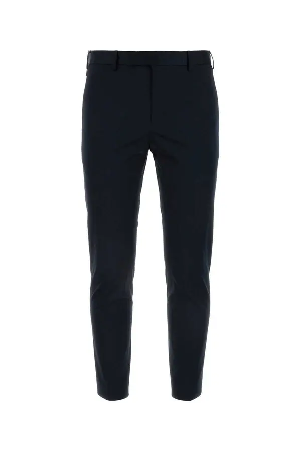 PT TORINO Stretch Cotton Tailored Trousers - Black