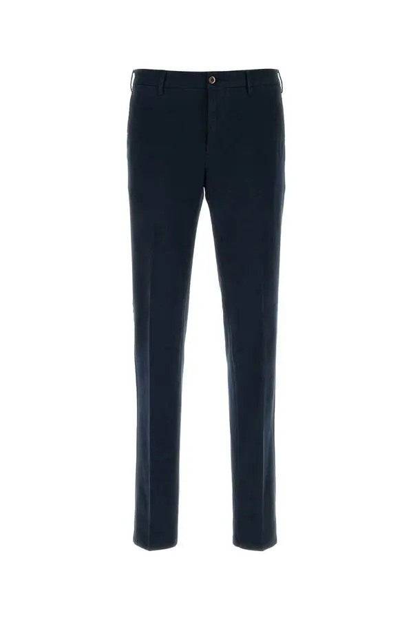 PT TORINO Stretch Cotton Tailored Trousers - Blue