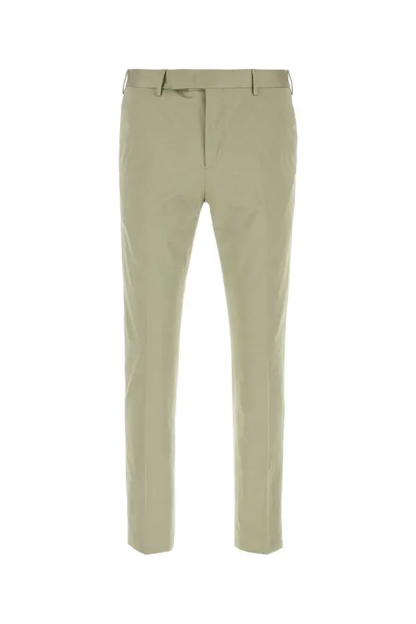 PT TORINO Stretch Cotton Tailored Trousers - Green