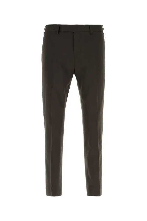 PT TORINO Stretch Virgin Wool Dress Pant - Brown