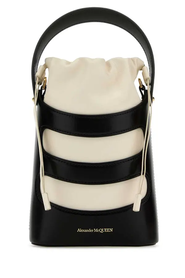 Alexander McQueen Two-tone Mini The Rise Bucket Handbag - Multicoloured