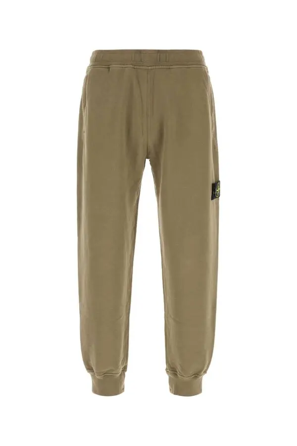Stone Island Cotton Joggers For - Green