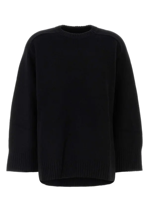 Loulou De Saison Oversize Safi Wool-cashmere Sweater - Black