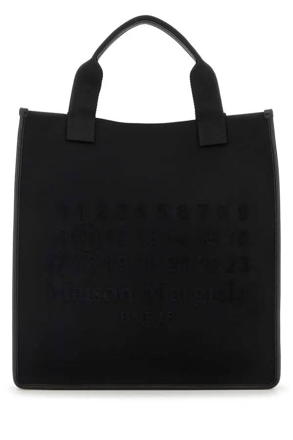 MAISON MARGIELA Canvas And Suede Tote Bag - Black