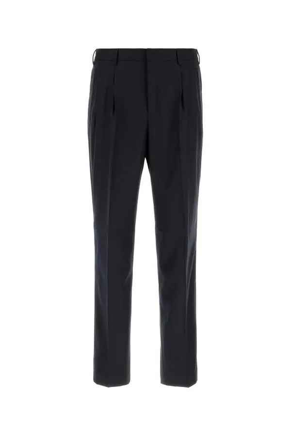 PT TORINO Stretch Wool Tailored Dress Pants - Blue