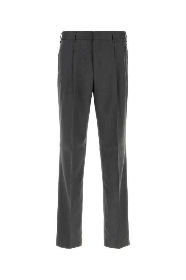 PT TORINO Stretch Wool Dress Pant - Grey