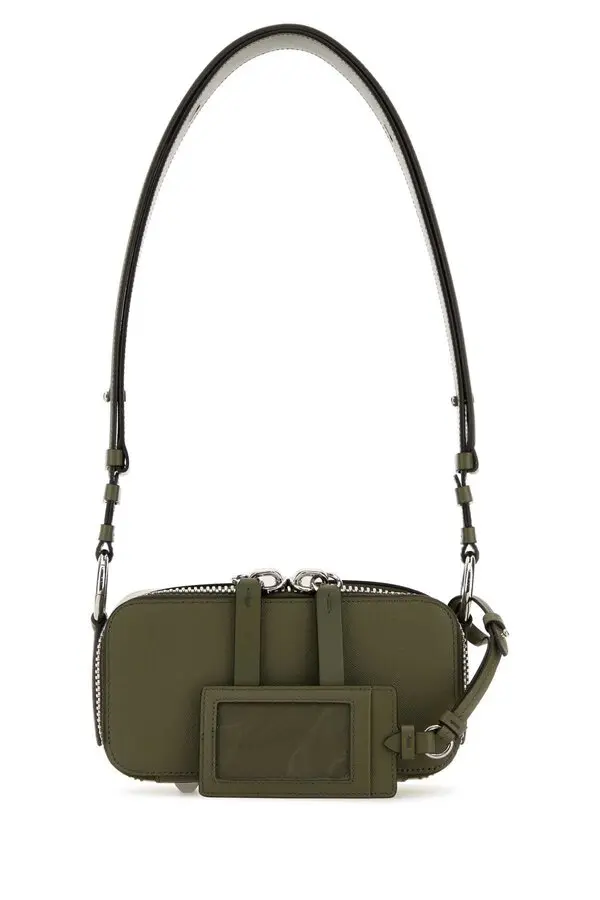 MAISON MARGIELA Leather Shoulder Handbag With Adjustable Strap, 23 Cm X 14 Cm X 10 Cm