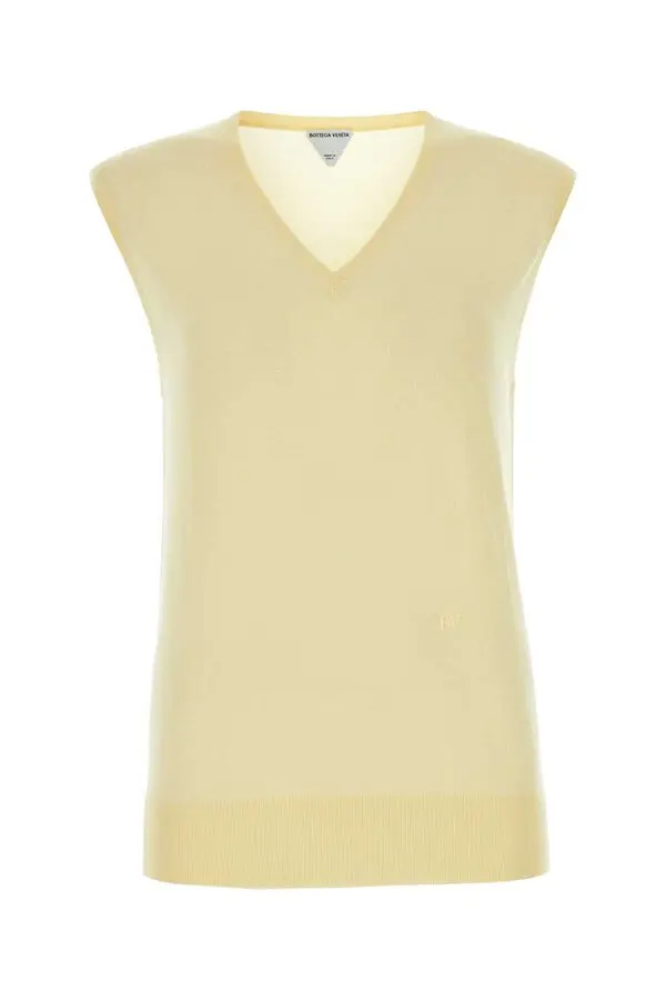 Bottega Veneta Cotton-blend Knit V-neck Vest