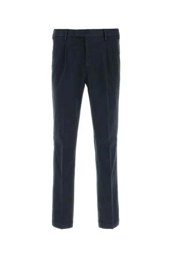 PT TORINO Stretch Cotton Tailored Trousers - Blue