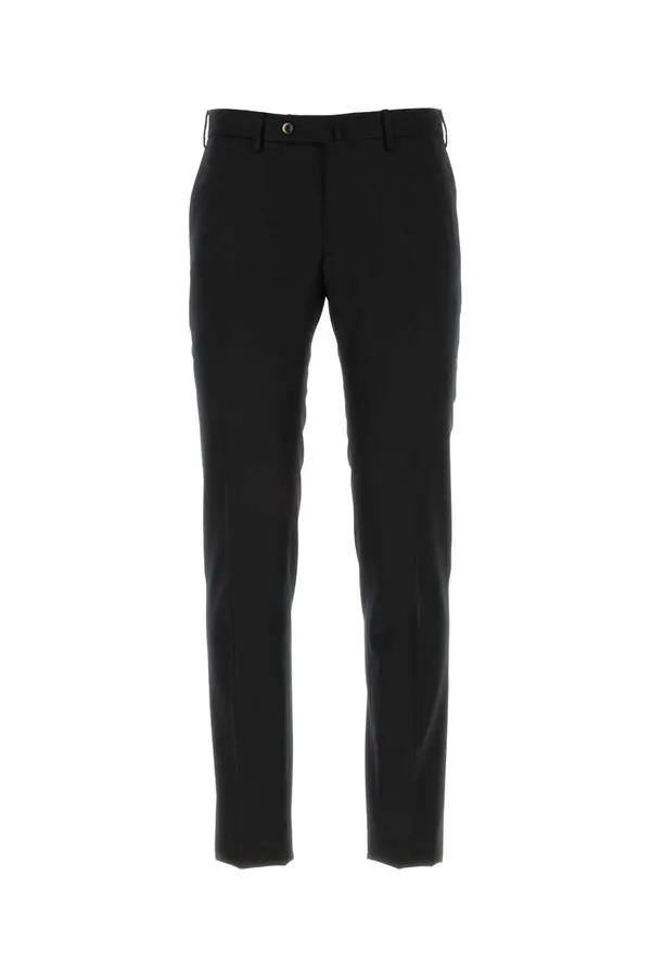 PT TORINO Stretch Virgin Wool Pant - Black