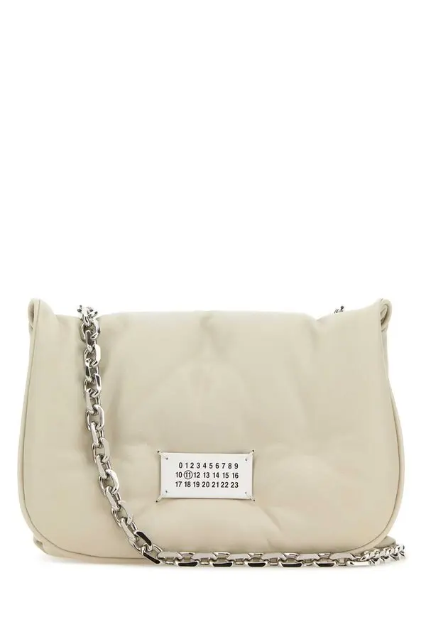 MAISON MARGIELA Small Glam Slam Flap Crossbody Handbag - Grey