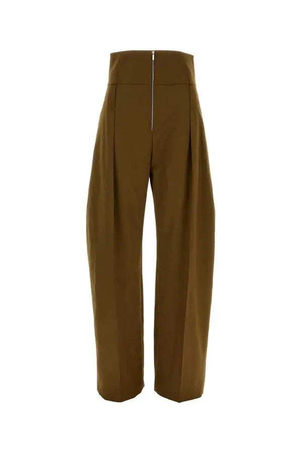 FERRAGAMO Wool-cashmere Blend Mud Pant