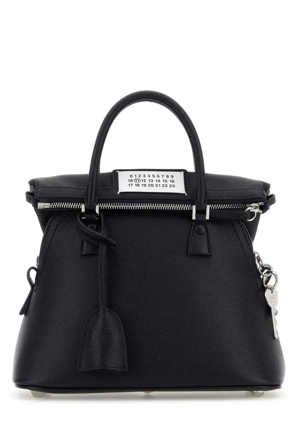 MAISON MARGIELA Navy Leather Mini 5ac Handbag