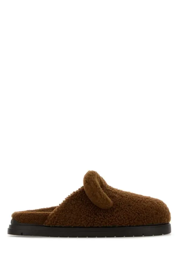Fendi Shearling Slippers For