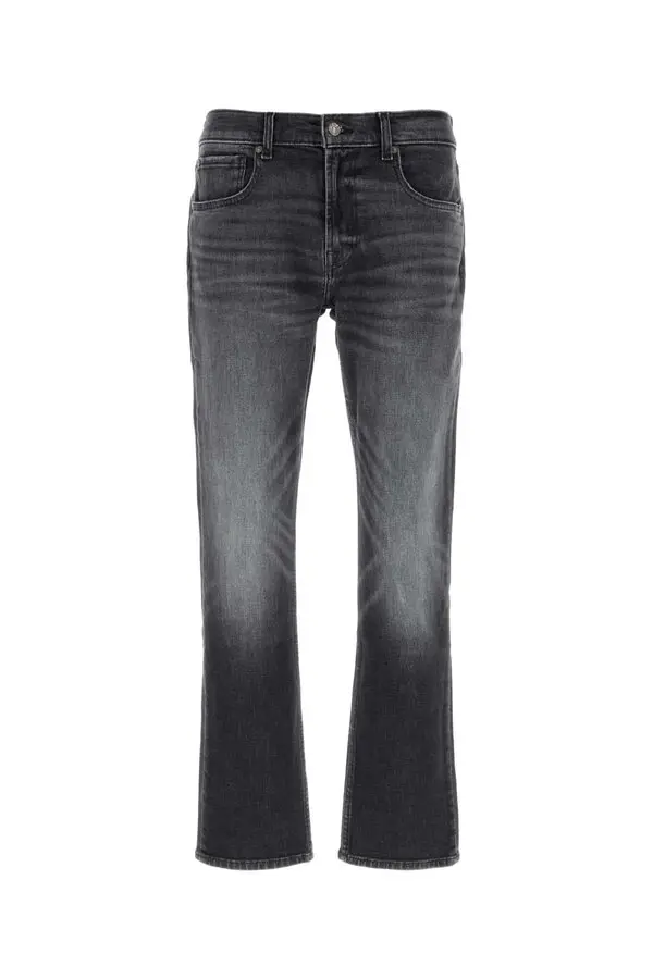 Seven For All Mankind Stretch Denim Jeans - Black