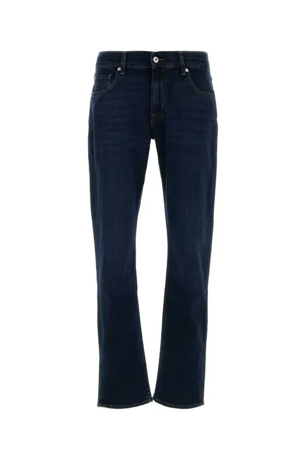 Seven For All Mankind Stretch Denim Jeans - Blue