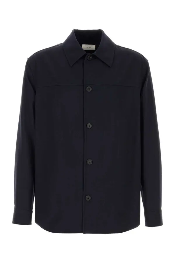 THE ROW Midnight Wool Shirt