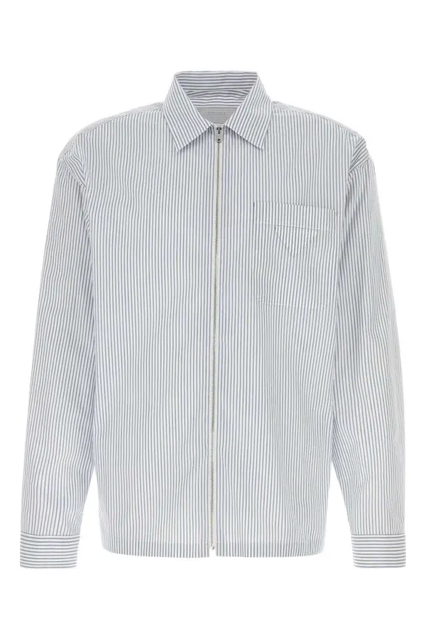 Prada Embroidered Poplin Shirt For