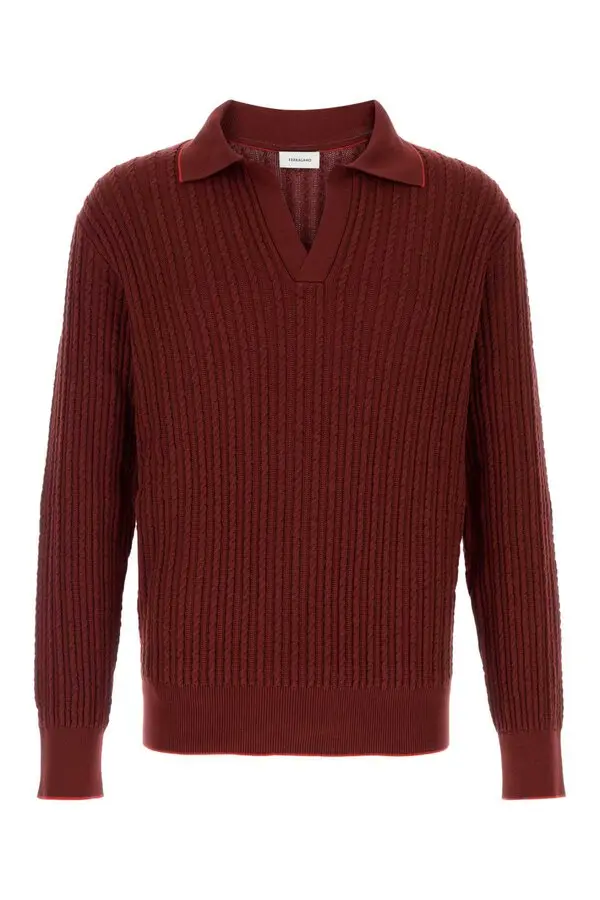 FERRAGAMO Cotton-silk Knit Sweater
