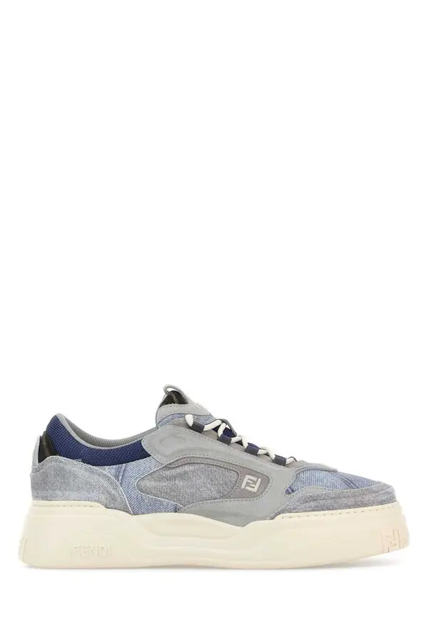 Fendi Force Denim Sneaker For - Multicoloured
