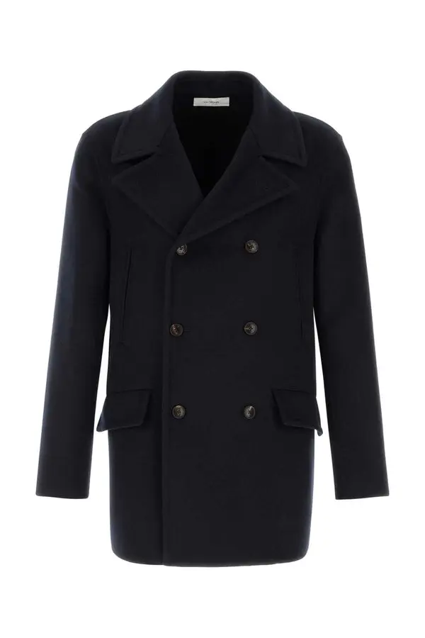 UMIT BENAN Wool-cashmere Double-breasted Jacket