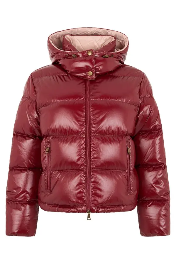 Moncler Niveole Quilted Down Jacket - Red