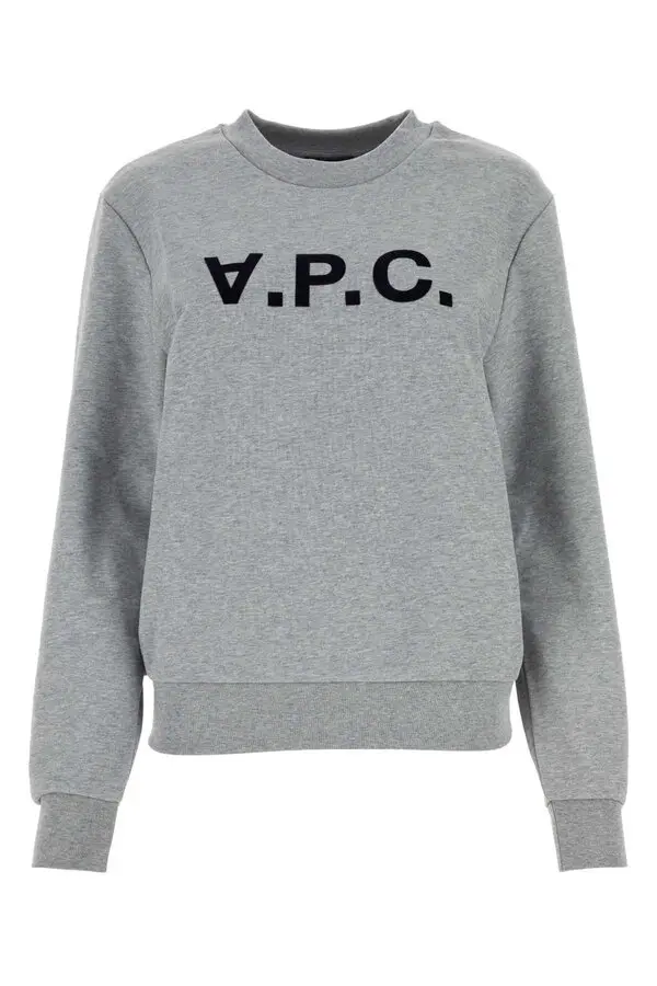 A.p.c. Melange Cotton Sweatshirt